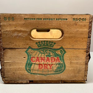 Canada Dry Crate, Canada Dry, Canada, Wood Crate, Wooden Crate ...