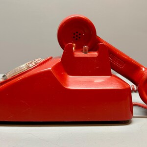 Vintage Telephone, Vintage Red Telephone, Red Rotary Dial Telephone ...