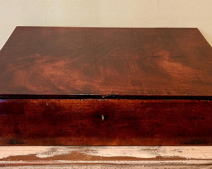 Antique Writing Slope, Vintage Lap Desk, Wooden Writing Box, Portable ...