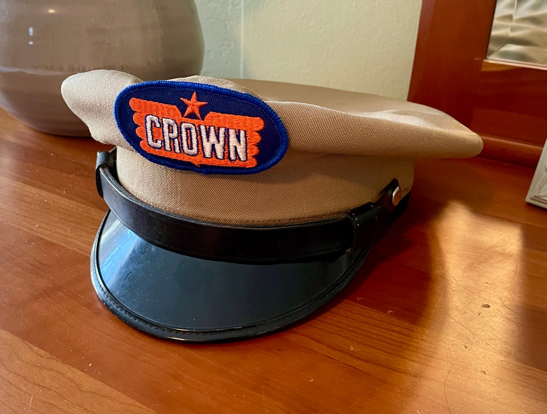 Vintage Crown Gas Station Attendant Hat, Crown Gas Station, Clark ...