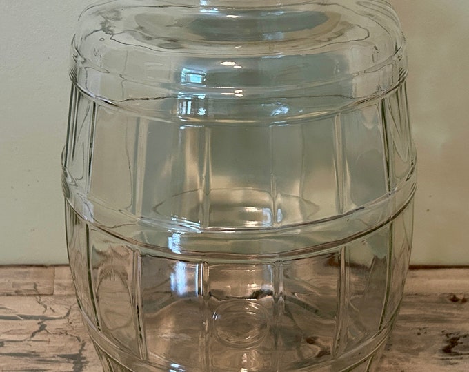 Pickle Jar, Glass Pickle Jar, Vintage Pickle Jar, Vintage Jar, Glass ...