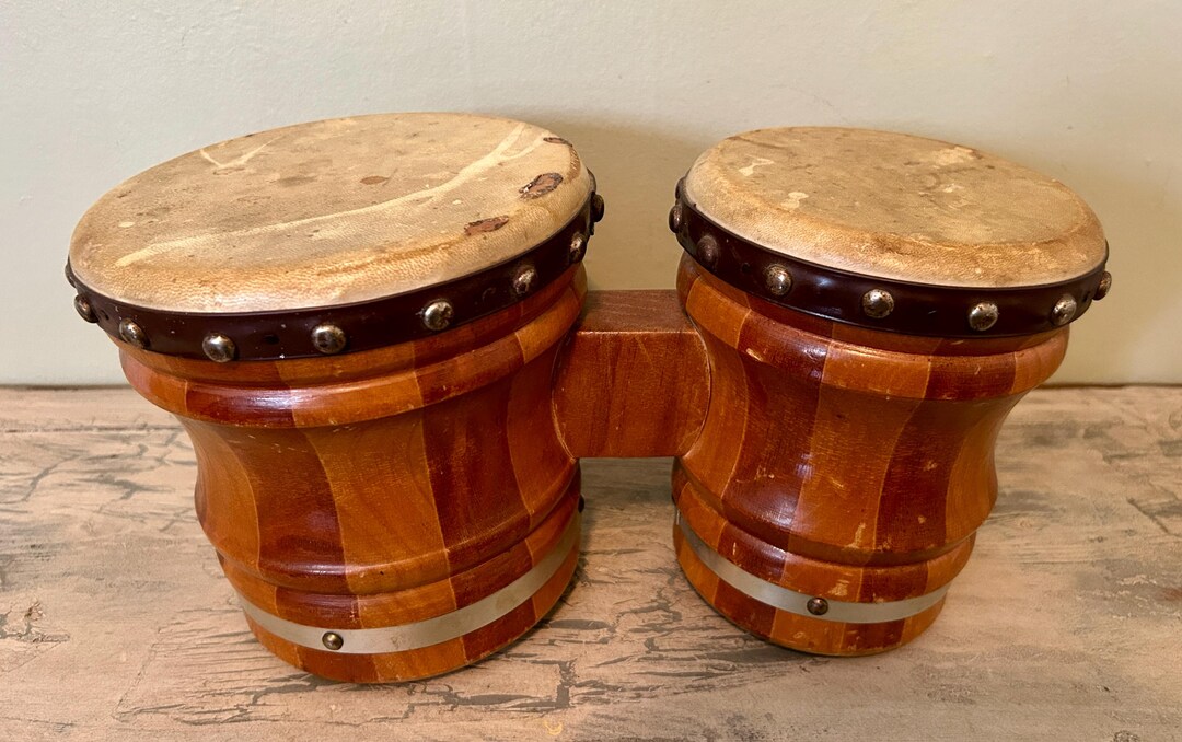 Vintage Drums, Bongo Drums, Bongo, Vintage Bongo Drums, Wood Bongo ...