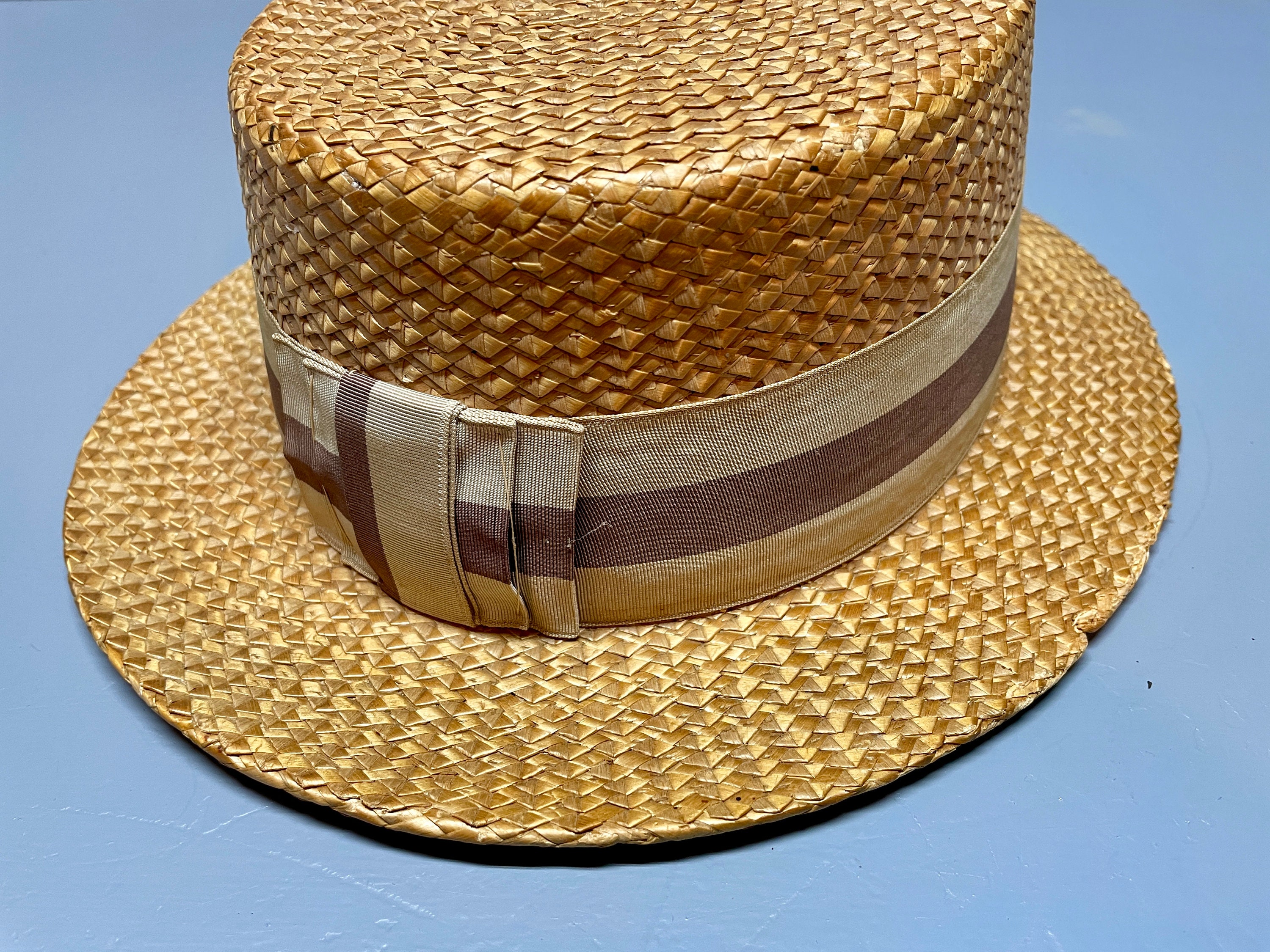 Skimmer Boater Hat, Boater's Hat, Boater's Straw Hat, Warner's Hat ...