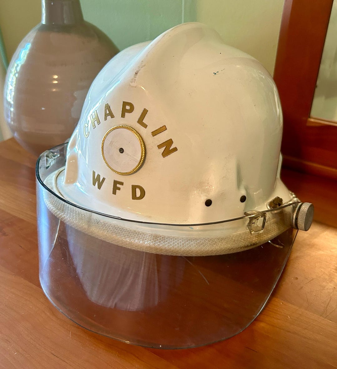 Fireman's Helmet, Fire Helmet, Vintage Fireman's Helmet, Chaplin ...