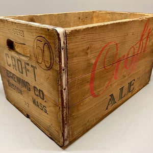 Croft, Vintage Croft Ale Crate, Croft Brewing Company, Boston, Brewery ...