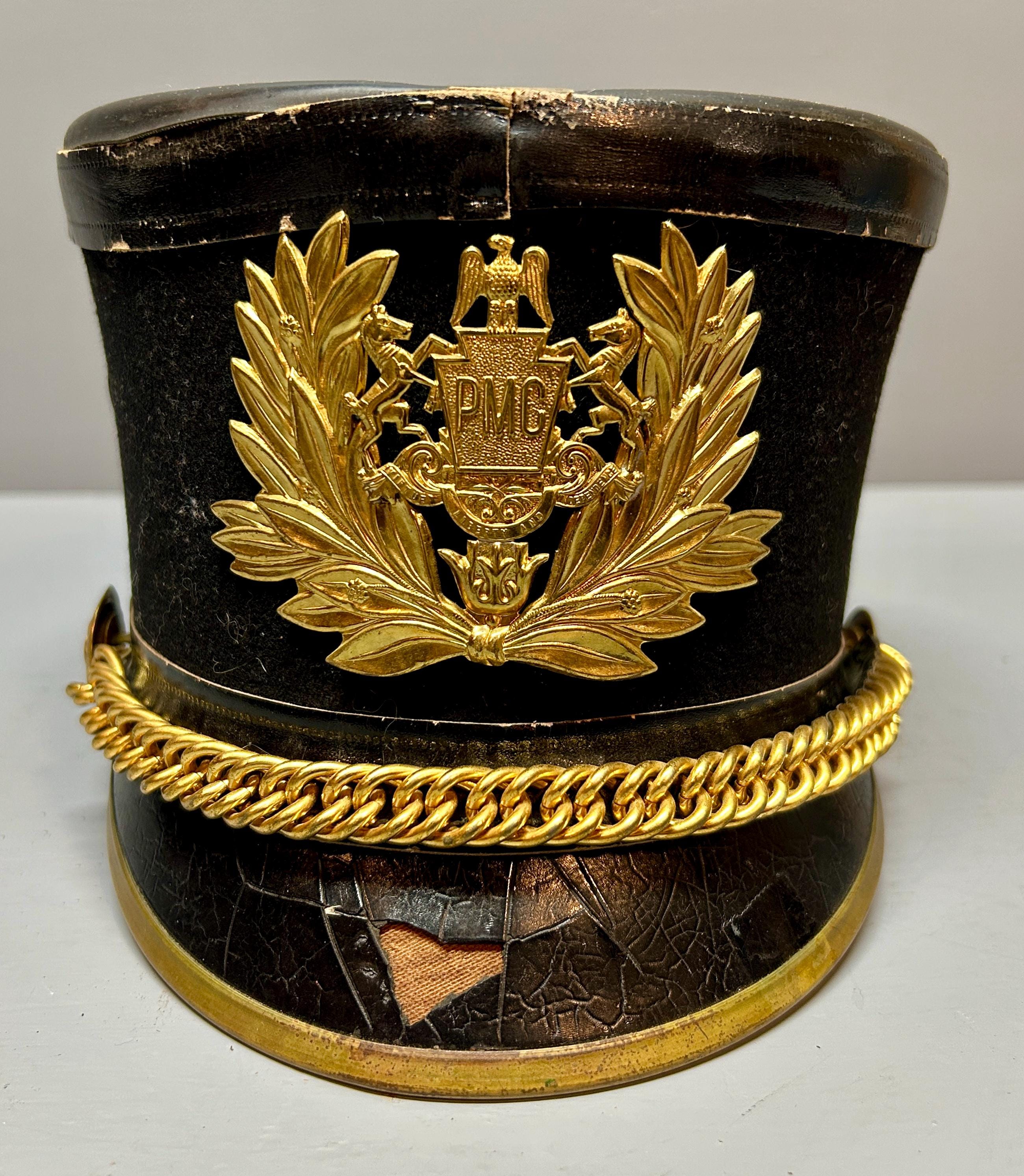 Pennsylvania Military College, Widener University, Vintage Shako Hat ...