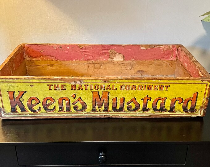 Keen's Mustard, Vintage Mustard Box, Vintage Spice Crate, Keen's, Keen ...