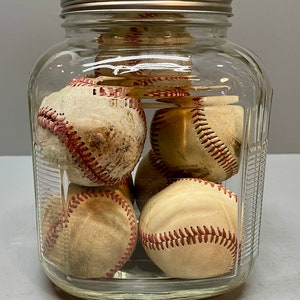 Vintage Baseballs, Jar of Baseballs, Baseballs, Vintage Sports, Boys ...