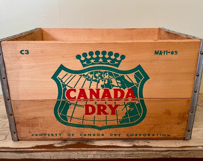 Canada Dry Crate, Canada Dry, Canada, Wood Crate, Wooden Crate ...