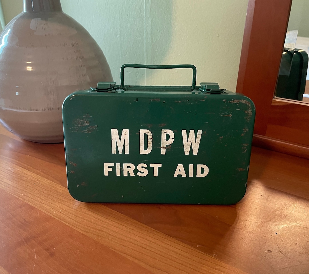 Vintage First Aid Kit, First Aid Kit, First Aid Box, First Aid, Medical ...