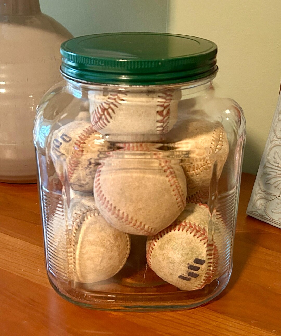 Vintage Baseballs, Jar of Baseballs, Baseballs, Vintage Sports, Boys ...