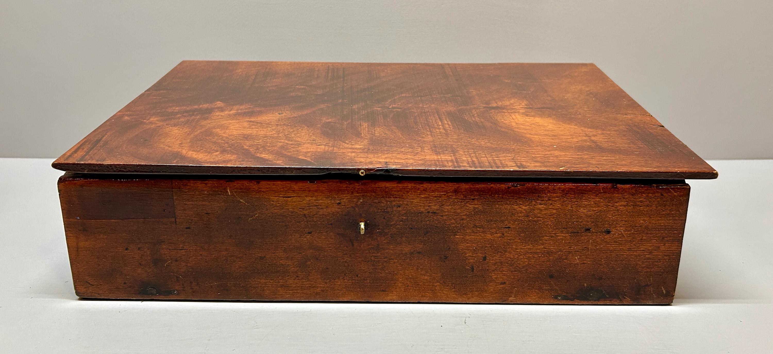 Antique Writing Slope, Vintage Lap Desk, Wooden Writing Box, Portable ...