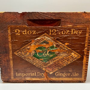 Imperial Dry Ginger Ale, Vintage Imperial Dry Ginger Ale Crate ...