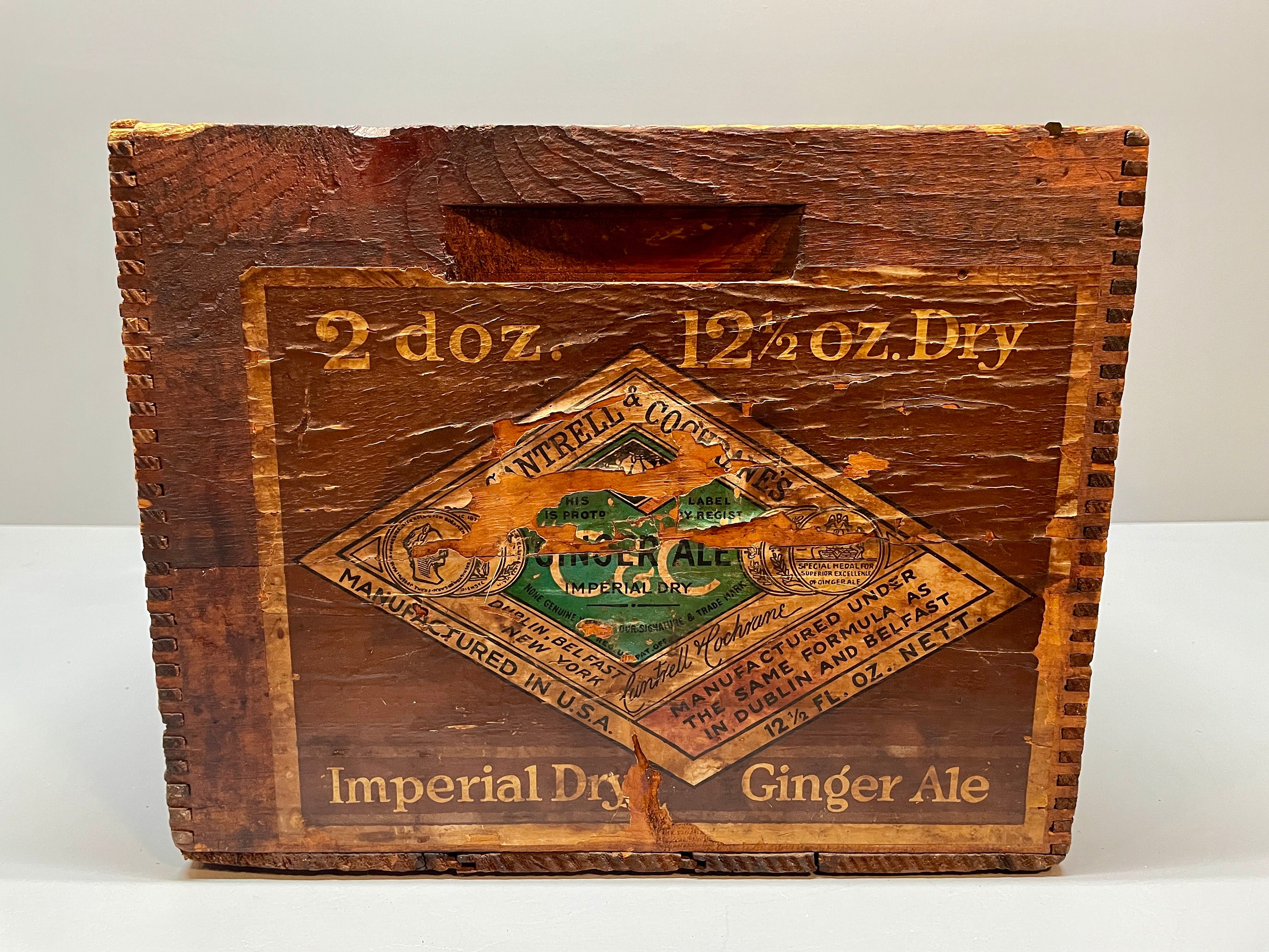 Imperial Dry Ginger Ale, Vintage Imperial Dry Ginger Ale Crate ...