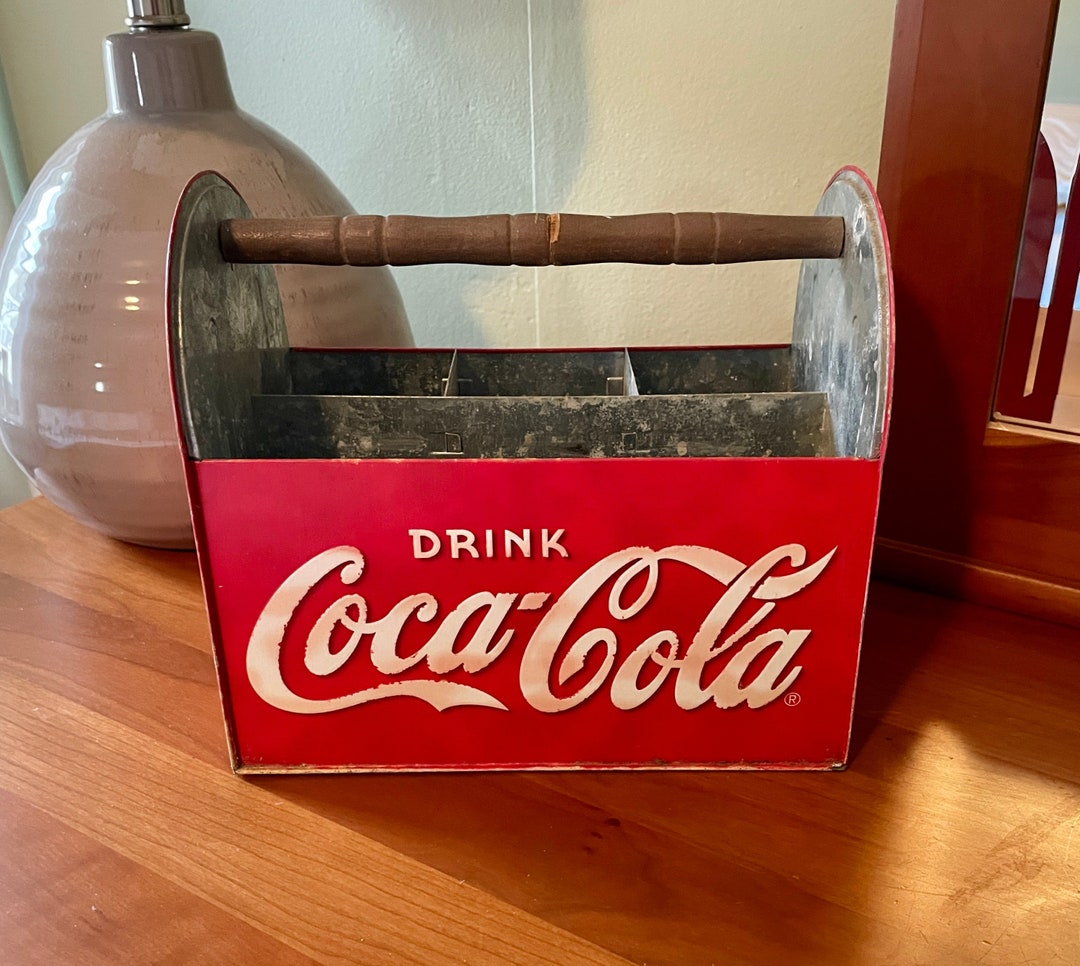 Coca Cola Vintage Coca Cola Carrier Coca Cola Metal Six Pack - Etsy