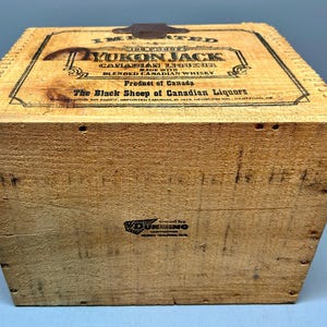 Vintage Yukon Jack Box, Yukon Jack, Whisky Crate, Vintage Whiskey Crate ...
