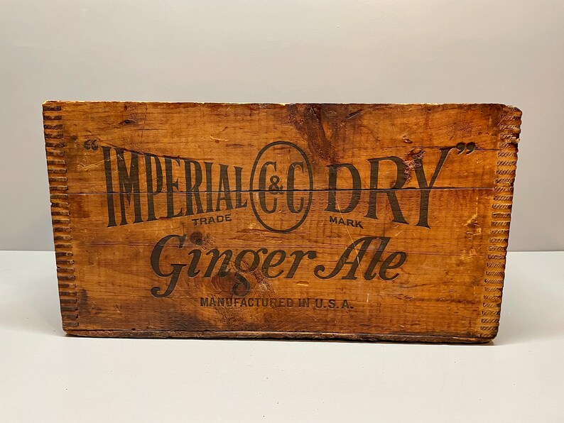 Imperial Dry Ginger Ale, Vintage Imperial Dry Ginger Ale Crate ...
