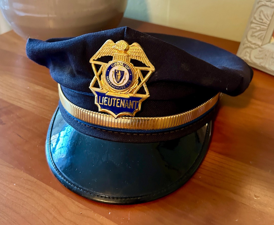 Police Hat, Police Lieutenant Hat, Massachusetts Police Lieutenant Hat ...