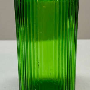 Vintage Owens Illinois Jar, Green Ribbed Jar, Green Owens-illinois ...