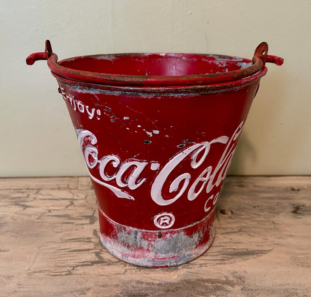 Coca Cola, Coca Cola Bucket, Coca Cola Pail, Coke Ice Bucket, Vintage ...