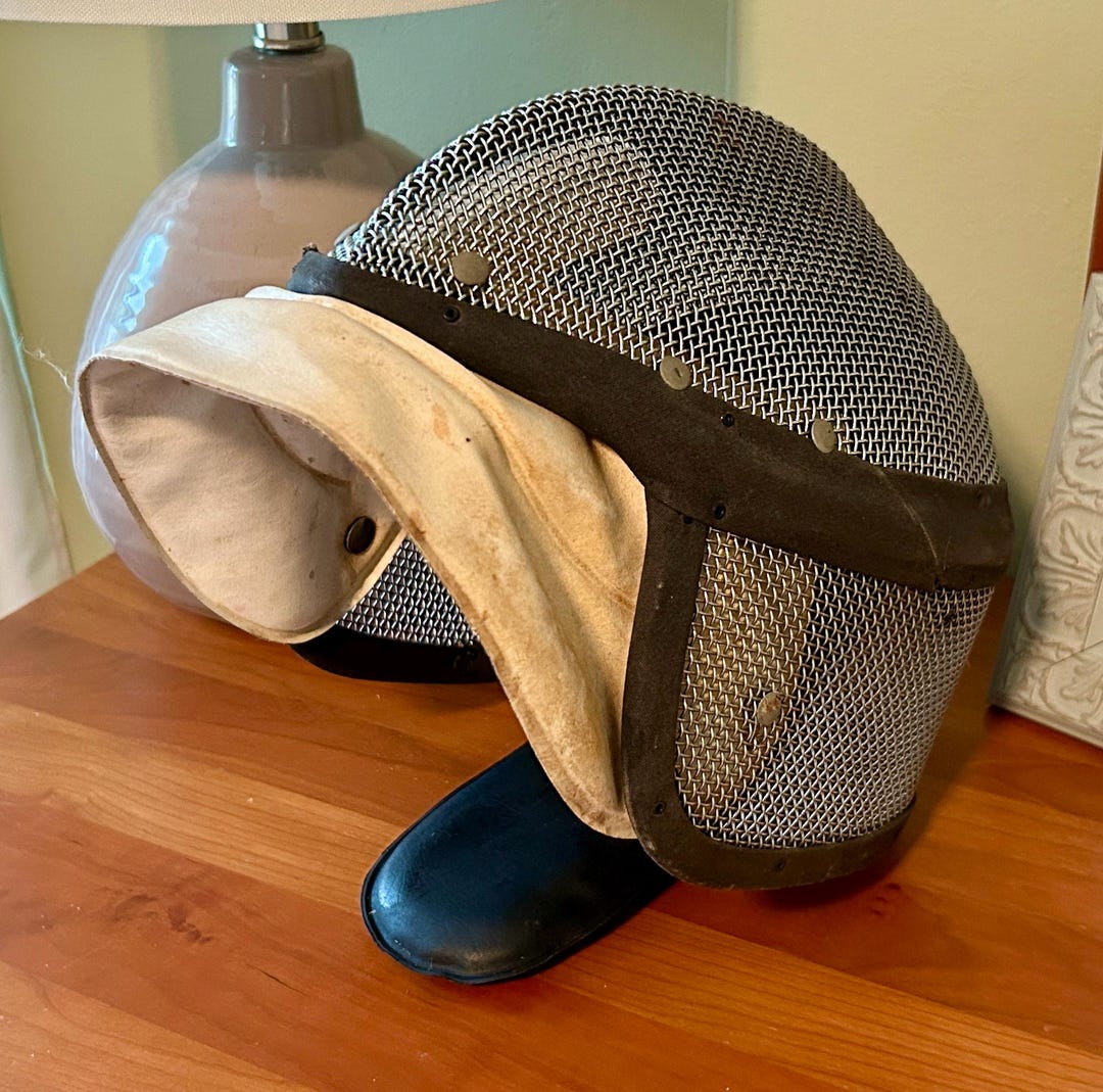 Vintage Fencing Helmet, Fencing Helmet, Fencing Mask, Old Fencing Mask ...