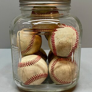 Vintage Baseballs, Jar of Baseballs, Baseballs, Vintage Sports, Boys ...