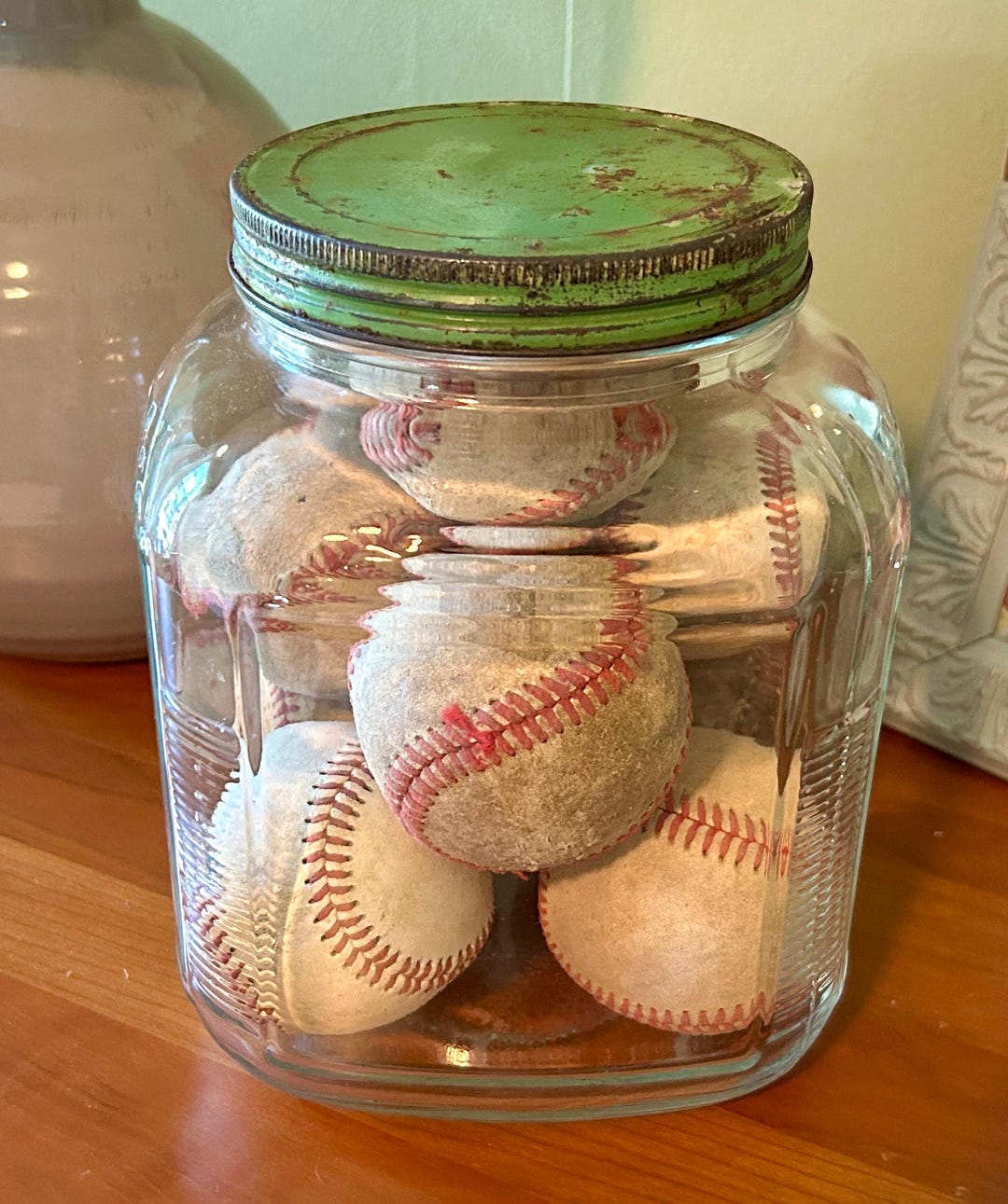 Vintage Baseballs, Jar of Baseballs, Baseballs, Vintage Sports, Boys ...
