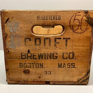 Croft, Vintage Croft Ale Crate, Croft Brewing Company, Boston, Brewery ...