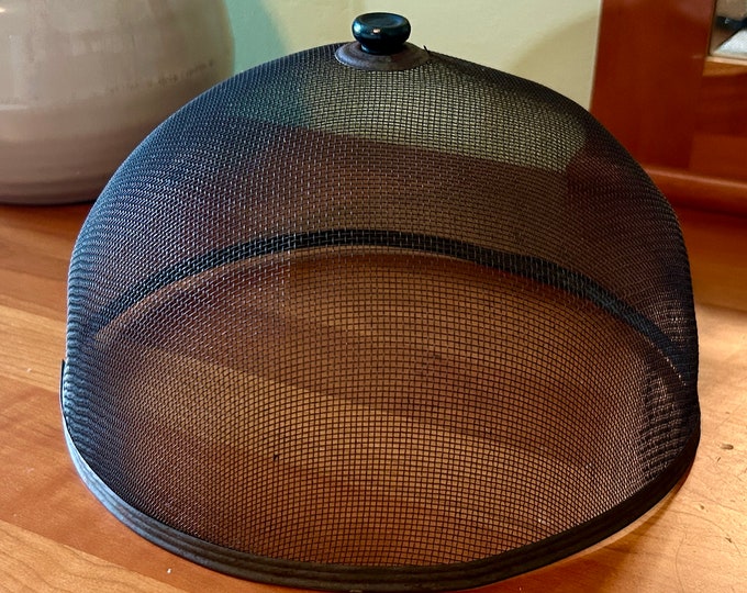 Vintage Wire Mesh Food Cover, Meat Dome Cover, Food Cover, Shoo Fly ...