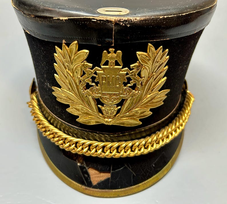Pennsylvania Military College, Widener University, Vintage Shako Hat ...