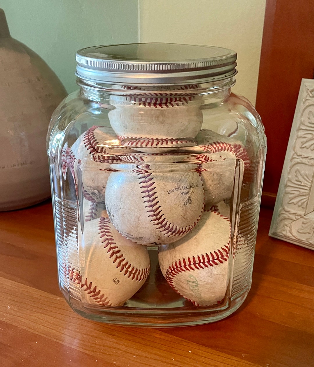 Vintage Baseballs, Jar of Baseballs, Baseballs, Vintage Sports, Boys ...