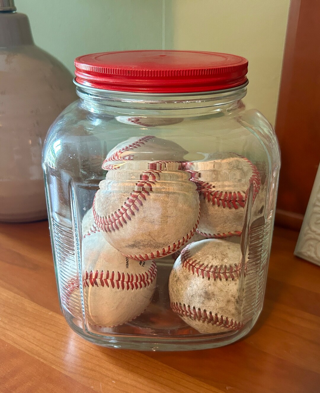 Vintage Baseballs, Jar of Baseballs, Baseballs, Vintage Sports, Boys ...