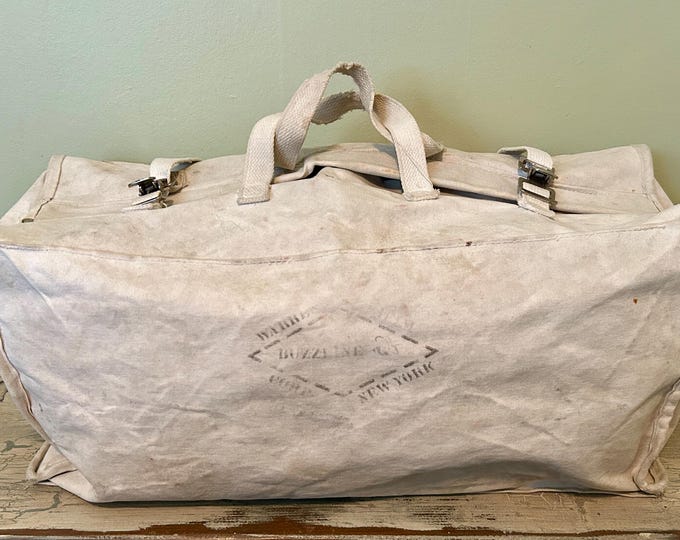 Vintage Tote Bag, Canvas Tote Bag, Beach Bag, Vintage Warren Heim Corp ...