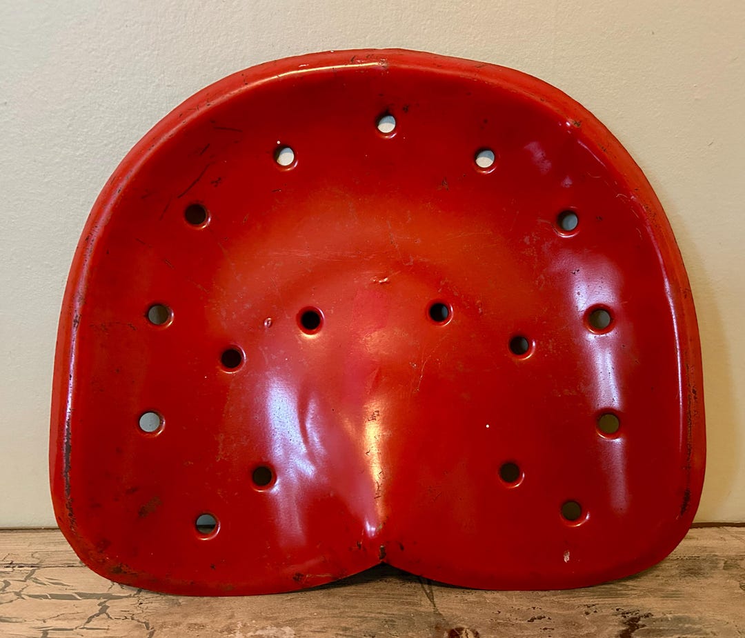 Vintage Tractor Seat, Tractor Seat, Red Tractor Seat, Vintage Red ...