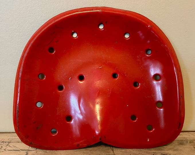 Vintage Tractor Seat, Tractor Seat, Red Tractor Seat, Vintage Red ...