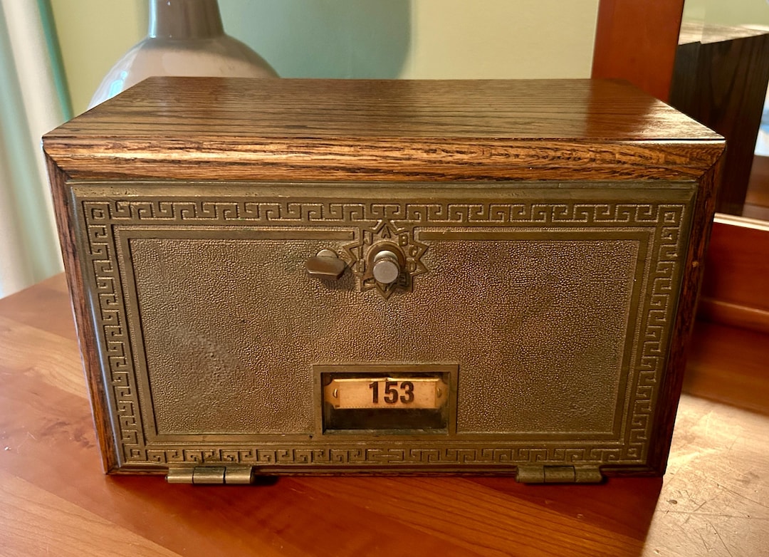 Vintage Post Office Box, Repurposed Post Box, Postal Box Lock Box, Safe ...