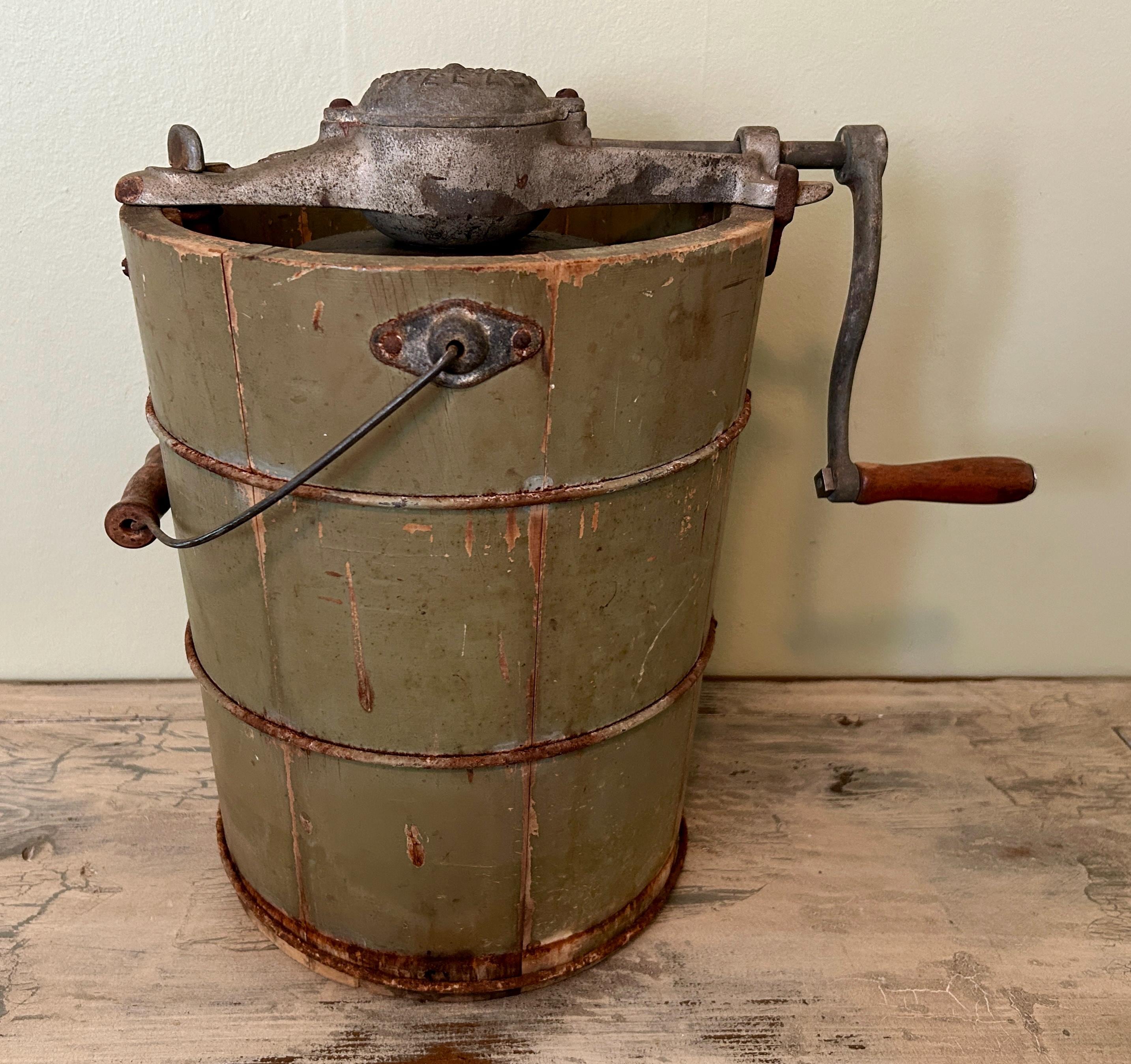 Vintage Ice Cream Maker, Alaska Freezer, Vintage Ice Cream Freezer ...