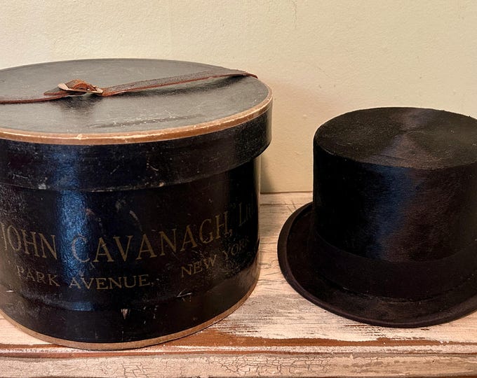 Vintage Top Hat, Antique Top Hat, John Cavanagh Top Hat, New York Top ...