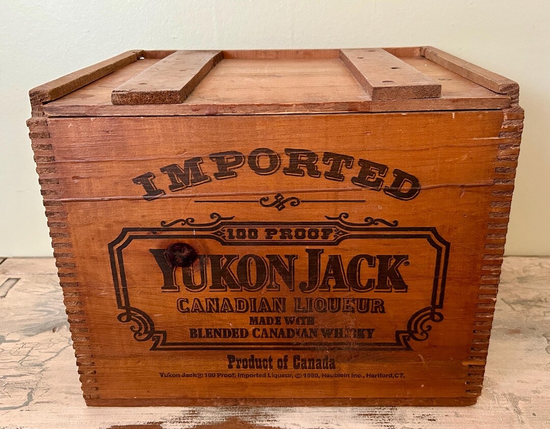 Vintage Yukon Jack Crate, Yukon Jack, Whisky Crate, Vintage Whiskey ...