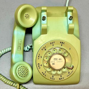 Vintage Green Telephone, Vintage Green Phone, Telephone, Vintage ...