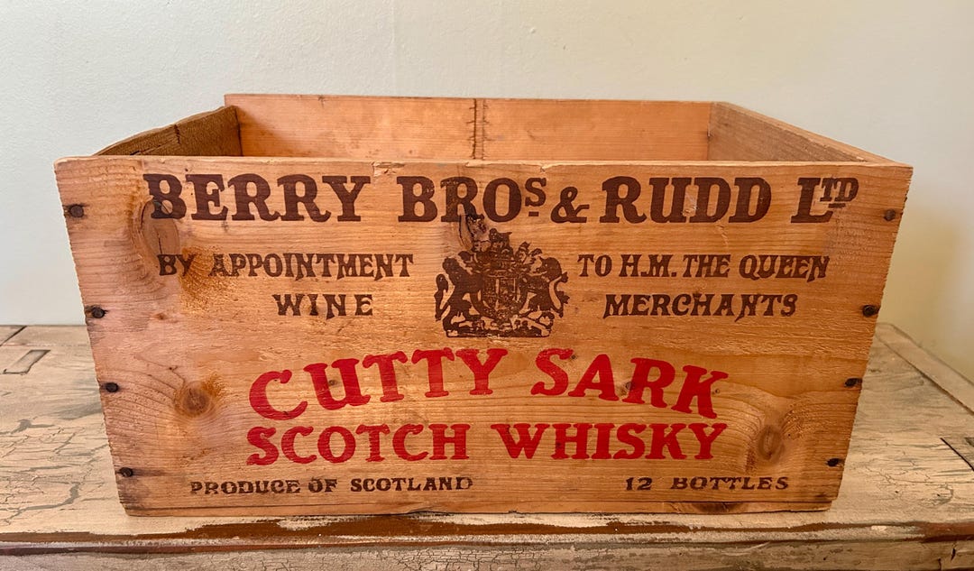 Berry Brothers & Rudd, Berry Bros and Rudd Crate, Whisky Crate, Wood ...