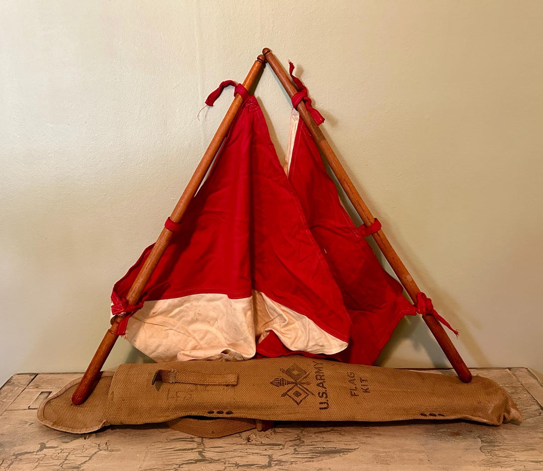 WW2 Signal Flags, Army Signal Flags, Vintage Signal Flags, Red and ...