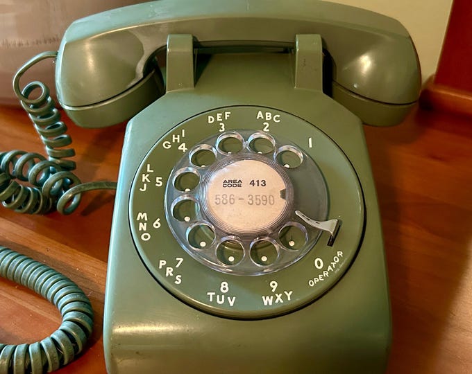 Vintage Green Telephone, Vintage Green Phone, Telephone, Vintage ...
