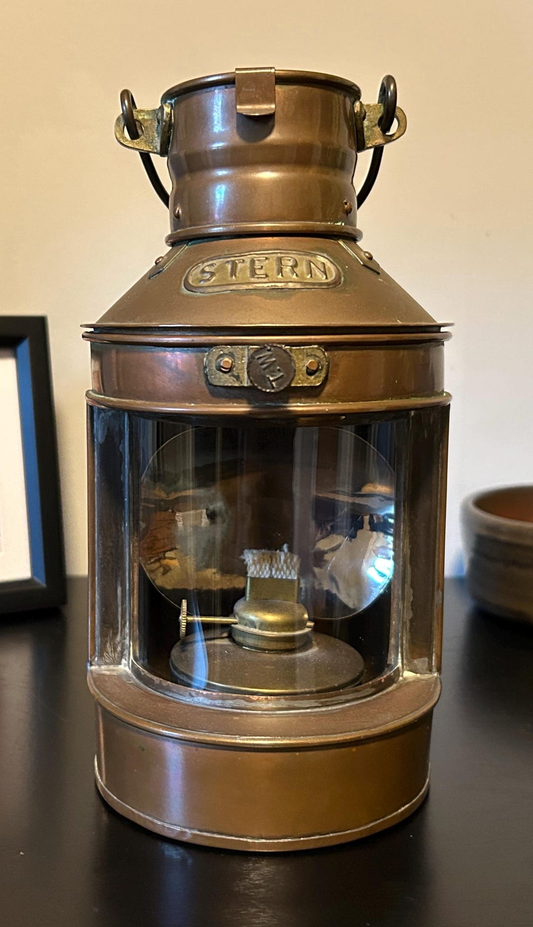 Vintage Brass Stern Light, Vintage Ship Lantern, Vintage Nautical ...