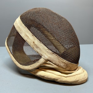 Vintage Fencing Helmet, Fencing Helmet, Fencing Mask, White Fencing ...