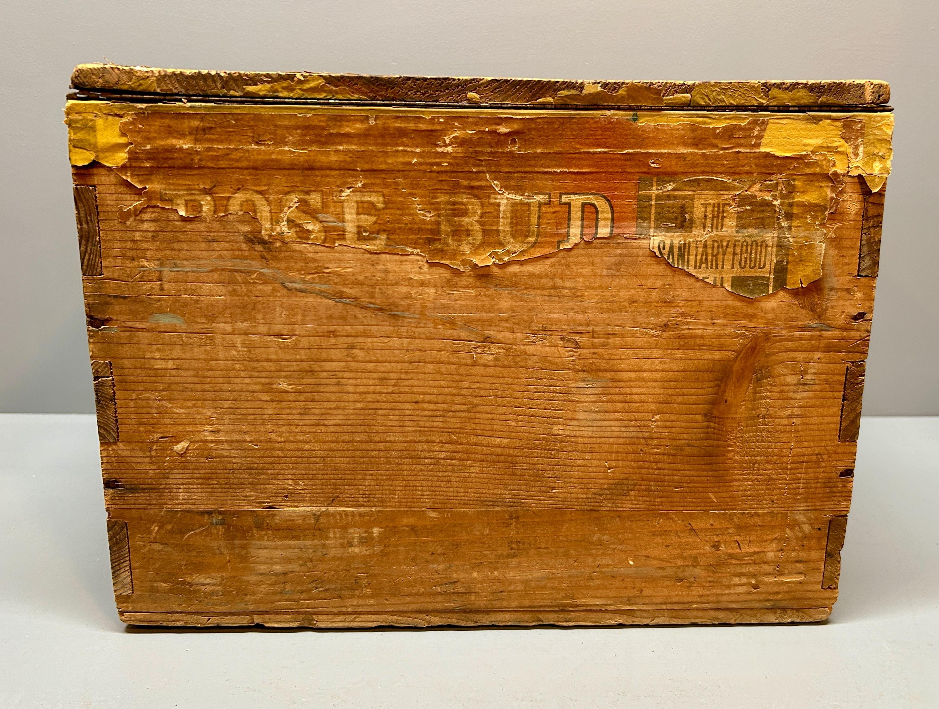 Vintage Tea Crate, Tea Crate, Rose Bud Japan Tea, Sanitary Food Tea ...