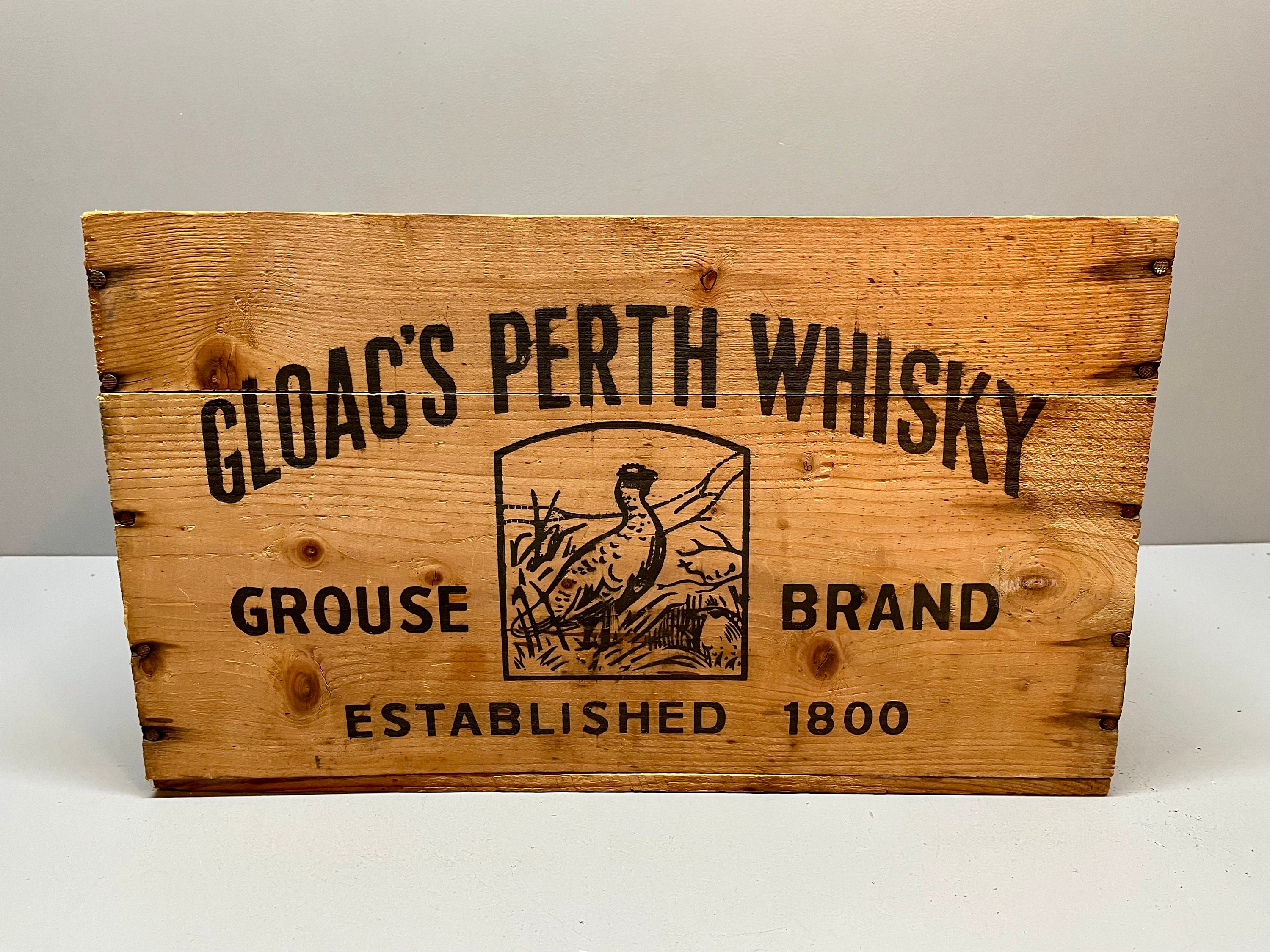 Vintage Gloag's Perth Whisky Crate Gloag's Whisky - Etsy