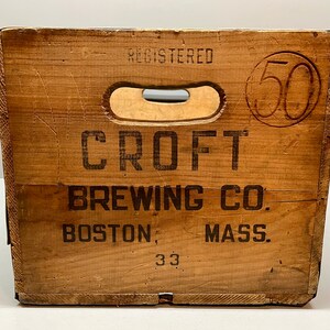 Croft, Vintage Croft Ale Crate, Croft Brewing Company, Boston, Brewery ...