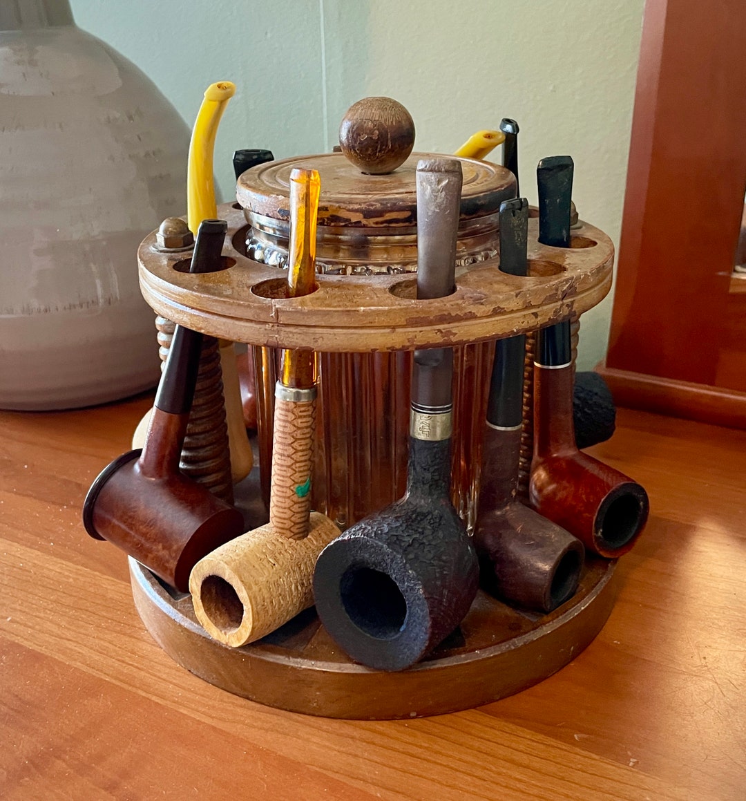 Vintage Pipe Rack, Vintage Pipe Rack With Old Pipes, Pipe Stand, Pipe ...
