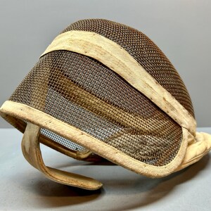 Vintage Fencing Helmet, Fencing Helmet, Fencing Mask, White Fencing ...